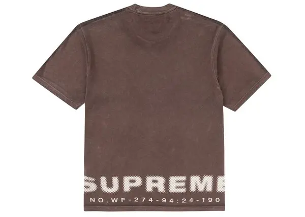 Supreme Discharge Short Sleeve Top - Brown