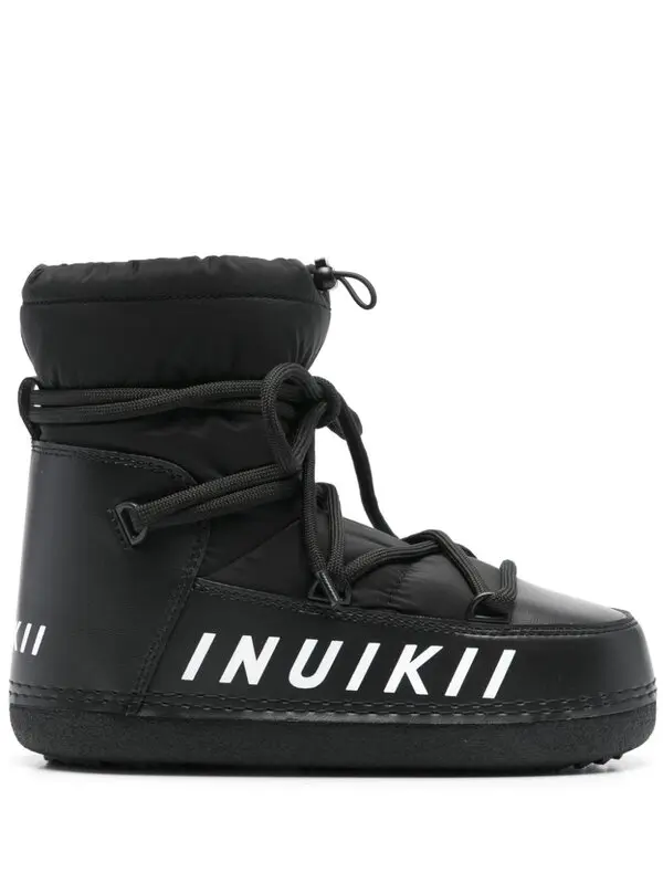 Inuikii Logo-print Boots - Black