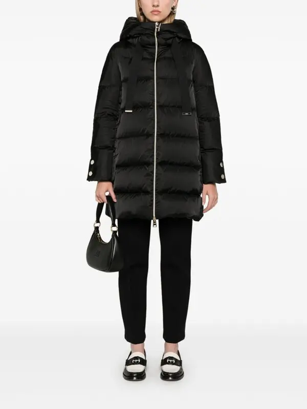 Herno Hooded Down Coat - Black