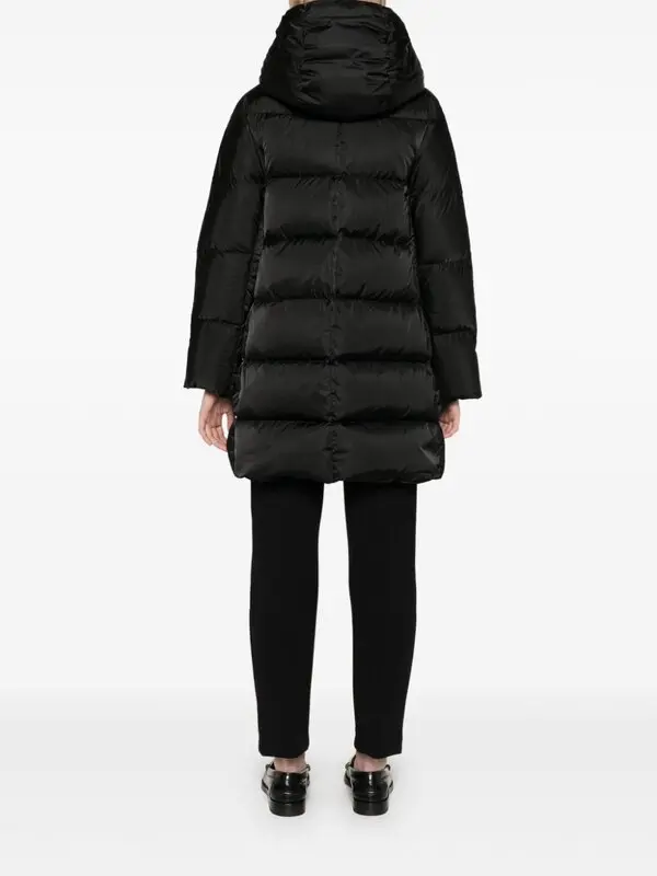Herno Hooded Down Coat - Black