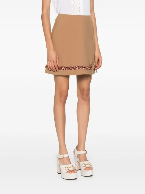 Viktor & Rolf Pearl-embellished Mini Skirt