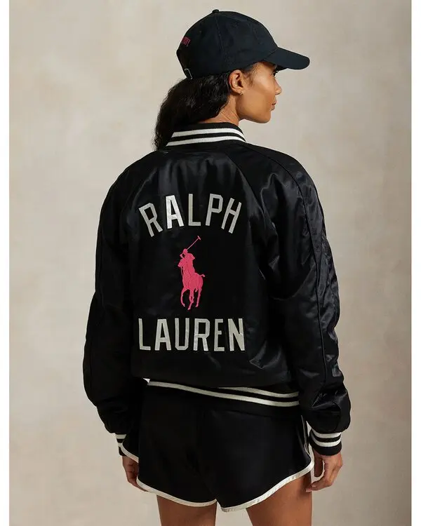 Polo Ralph Lauren Satin Pony Bomber Jacket