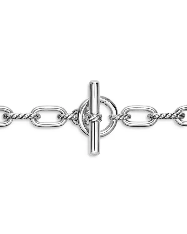 David Yurman Dy Madison Toggle Chain Necklace - Silver