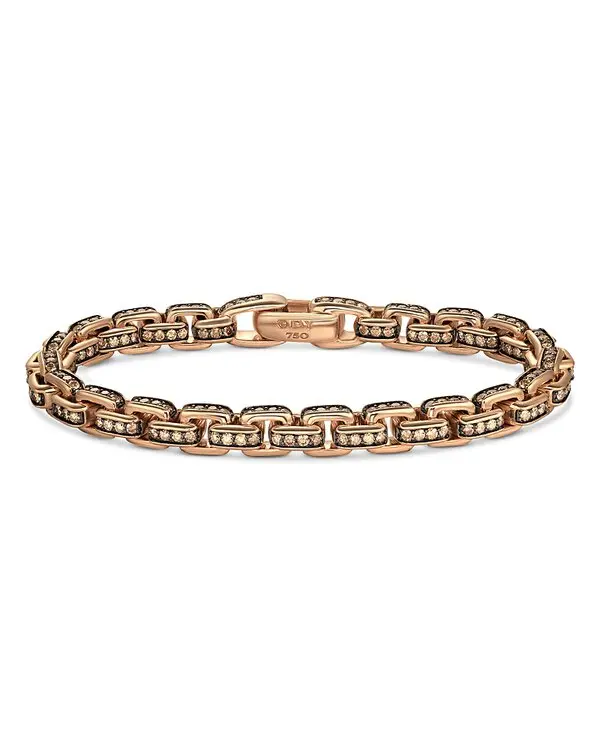 David Yurman Box Chain Bracelet - Rose Gold