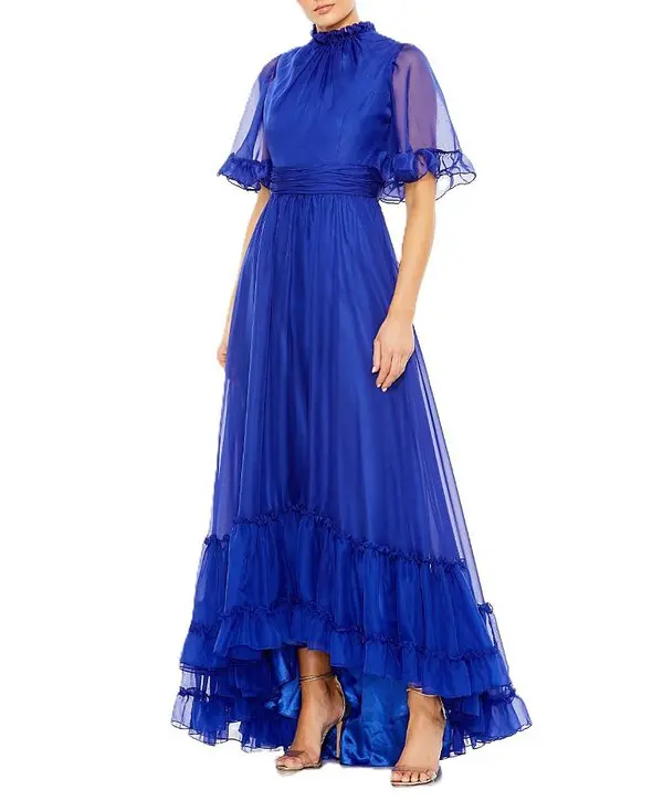 Mac Duggal High Neck Gown - Sapphire