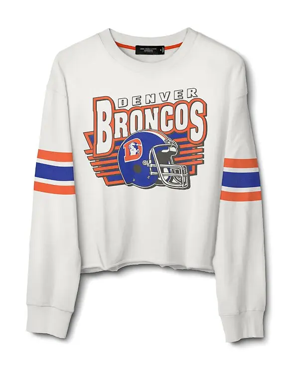 Junk Food Clothing Nfl Kickoff Crop Crew Sweatshirt - Denver Broncos