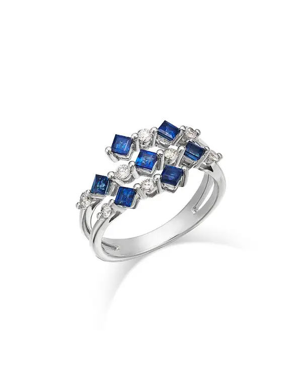 Bloomingdale'S Sapphire And Diamond Ring - Blue/white
