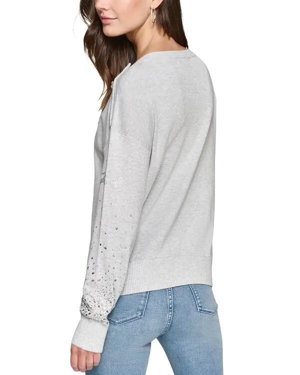 Karl Lagerfeld Paris Sequin Embellished Sweater