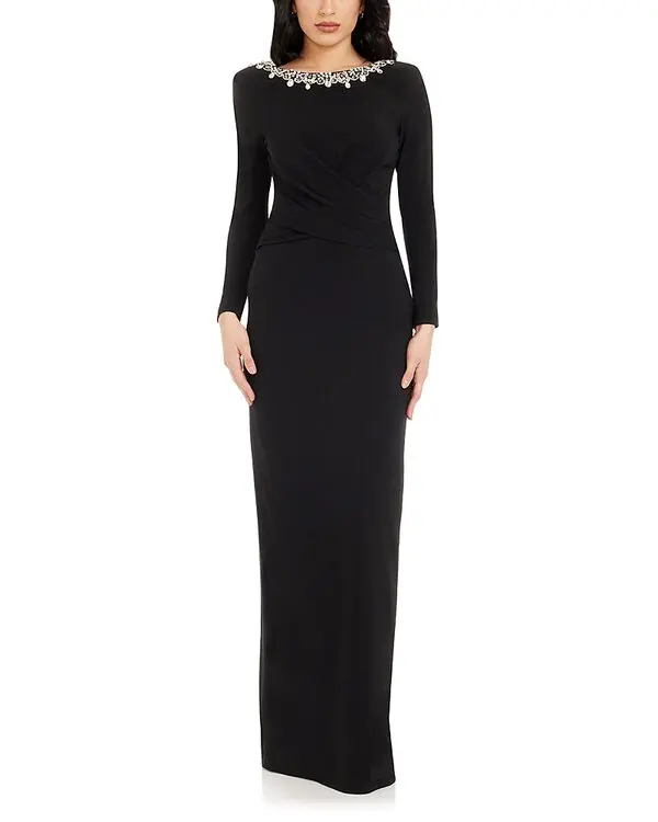 Dress The Population Anne Gown - Black