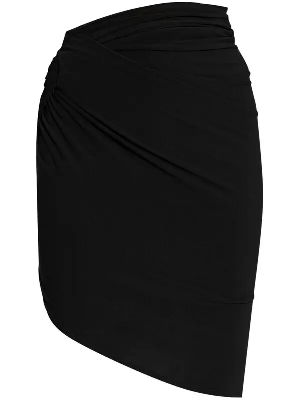 Jacquemus La Mini Jupe Draped Mini Skirt - Black