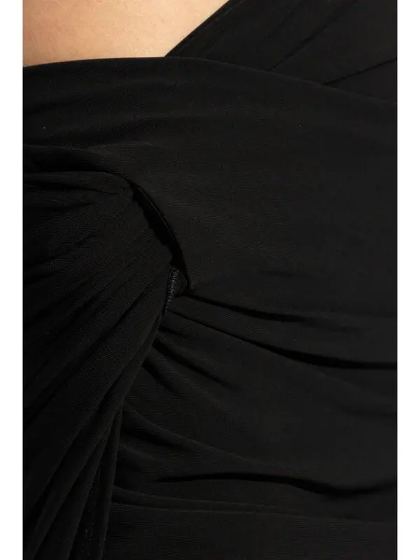 Jacquemus La Mini Jupe Draped Mini Skirt - Black