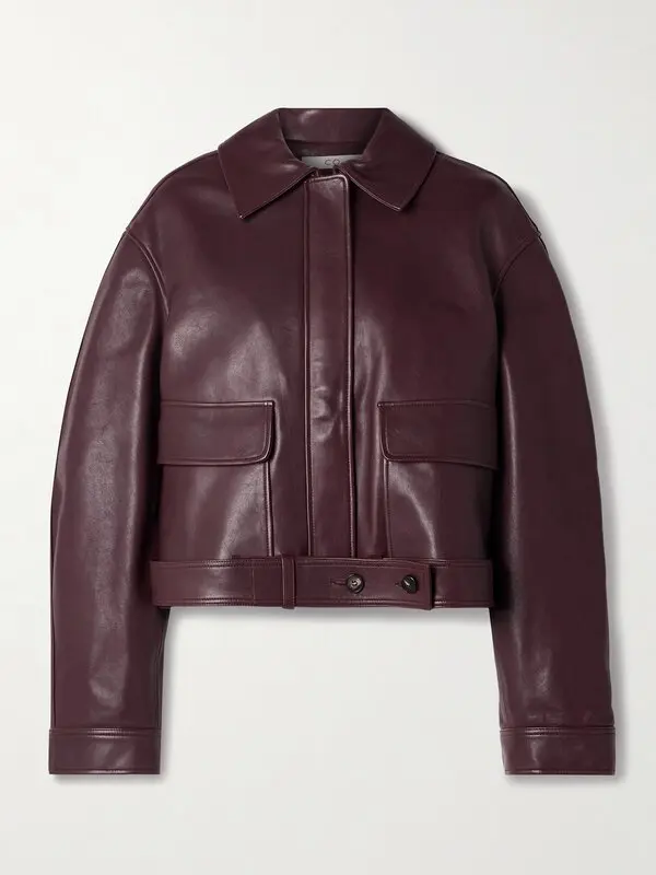 Co Belted Leather Jacket