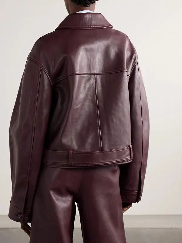 Co Belted Leather Jacket