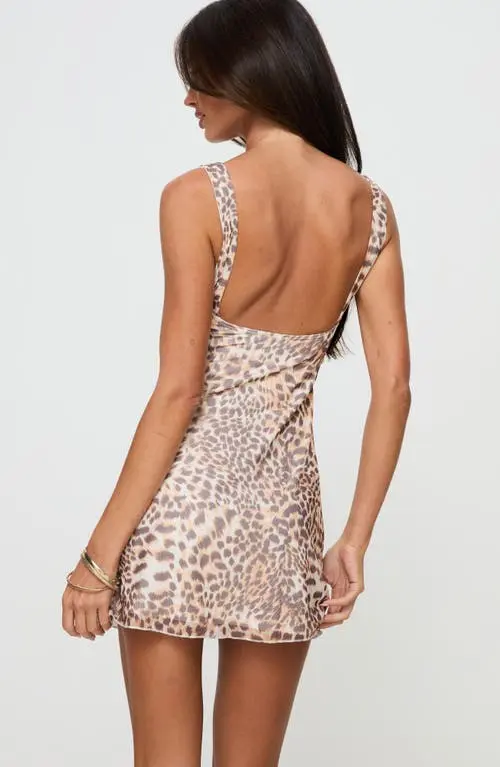 Princess Polly Zuba Leopard Print Mini Dress