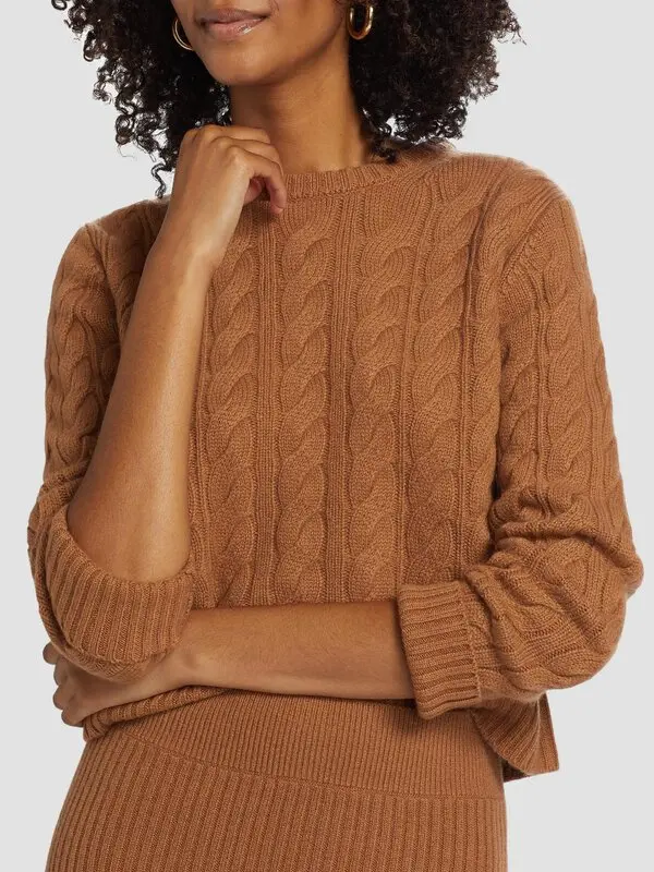 SAKS FIFTH AVENUE Cable-knit Cashmere Pullover
