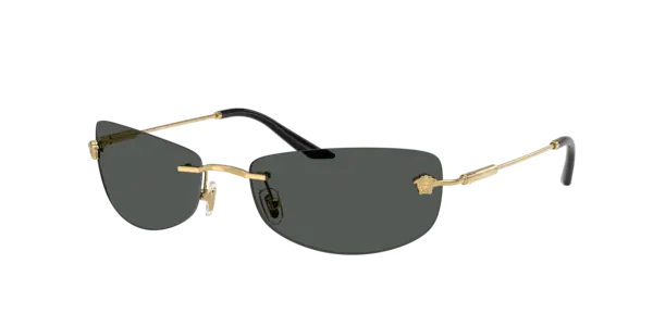 Versace Rimless Sunglasses - Dark Grey