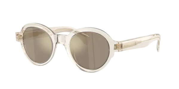 Moncler Rondosa Sunglasses - Light Brown Mirror Gold