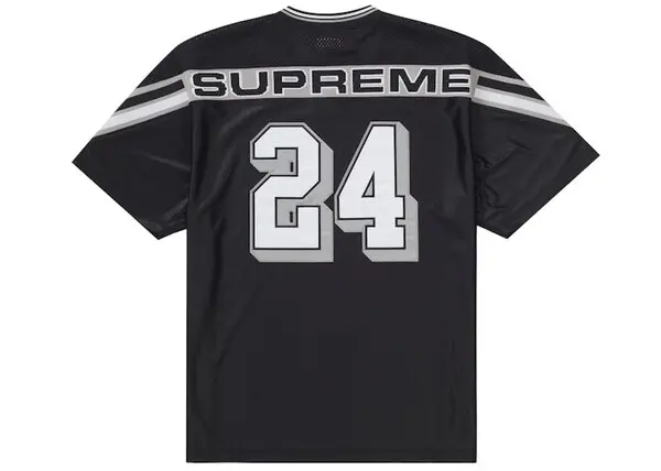Supreme Jacquard Rib Football Jersey - Black
