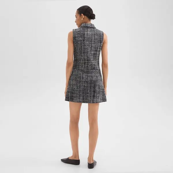 Theory Military Tweed Mini Dress