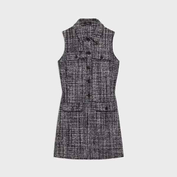 Theory Military Tweed Mini Dress
