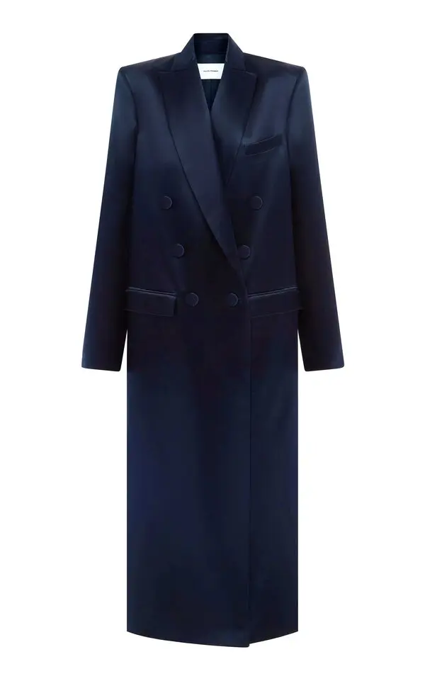 Alex Perry Oversized Duchess Satin Coat