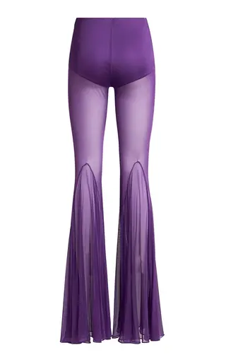 Etro Jersey Flare Pants - Purple