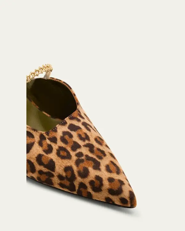 MARIA LUCA Chain Kitten Mules