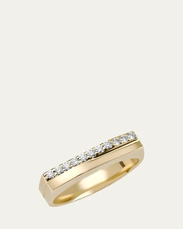 Lana Jewelry 14k Geometric Double Band Ring - Gold