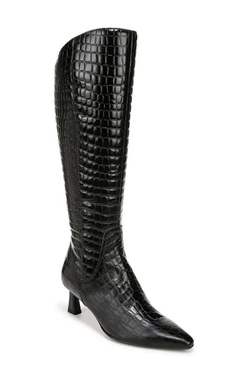 Naturalizer Deesha Croc-embossed Knee High Boots