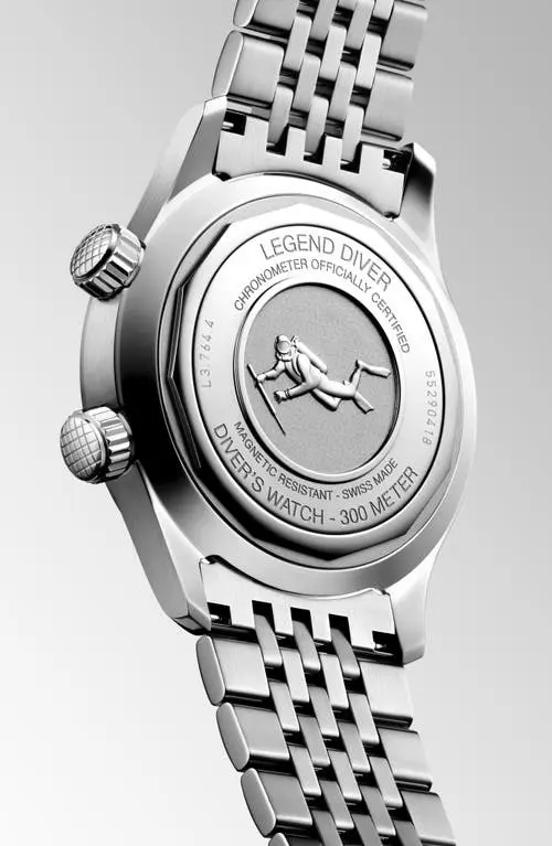 LONGINES Legend Diver Bracelet Watch - Green