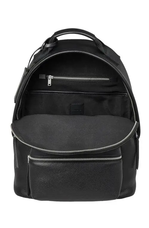 Sandro Coated Canvas Backpack - Black