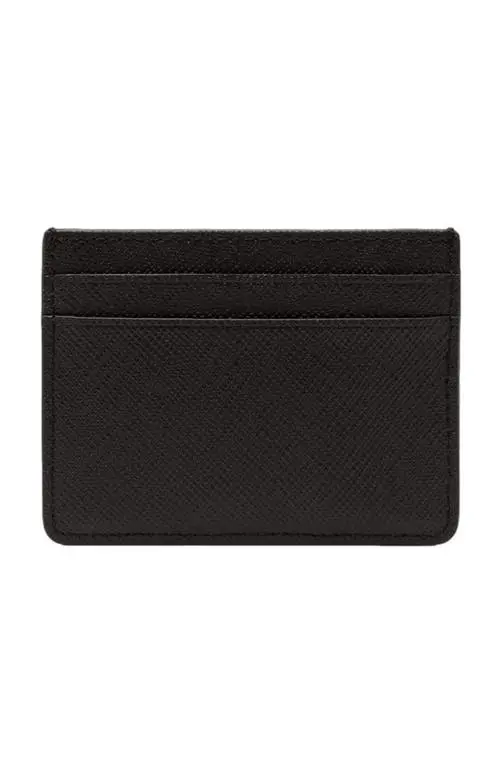 Sandro Reconstituted Leather Cardholder - Black