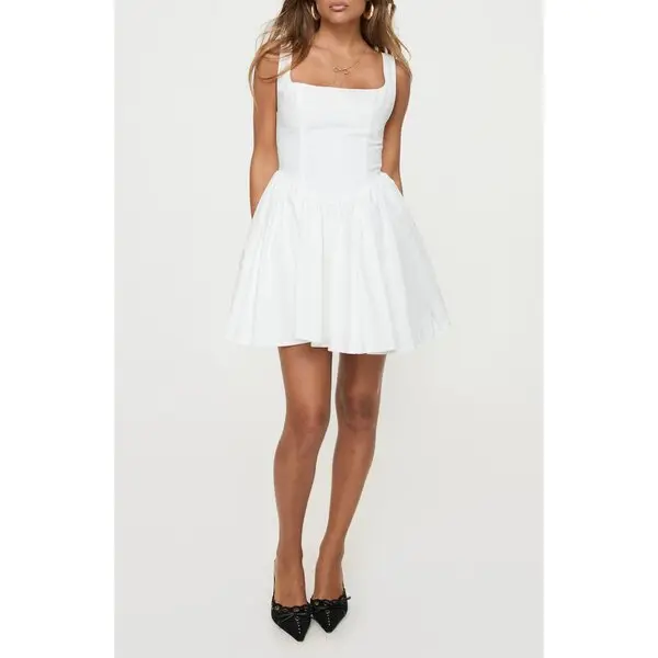 Princess Polly Strapless Organic Cotton Mini Dress