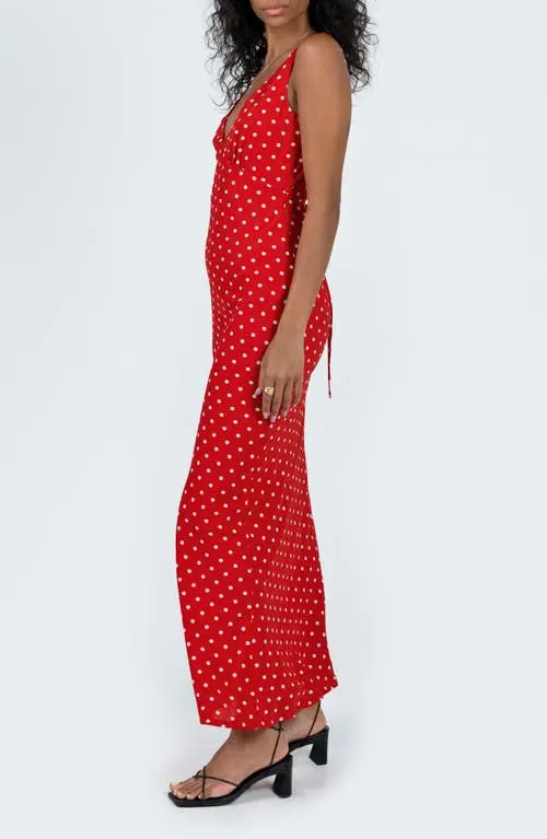 Princess Polly Nellie Polka Dot Maxi Dress - Red | Editorialist