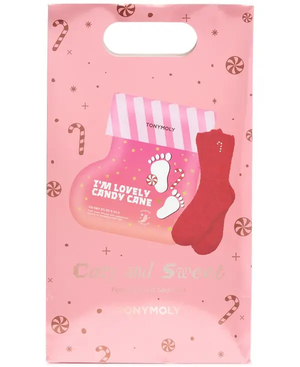 TONYMOLY 2-pc. Candy Cane Foot Mask & Socks Set - No Color