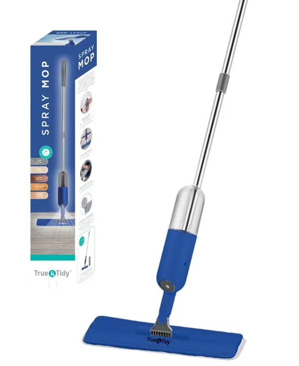 TRUE & TIDY Spray-250 Spray Mop With Refillable Bottle - Navy