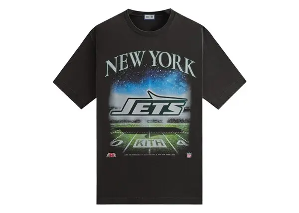 Kith X Nfl 47 Jets Vintage Tee Shirt - Black