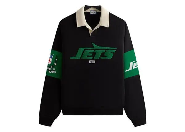 Kith X Nfl 47 Jets Nelson Collared Pullover