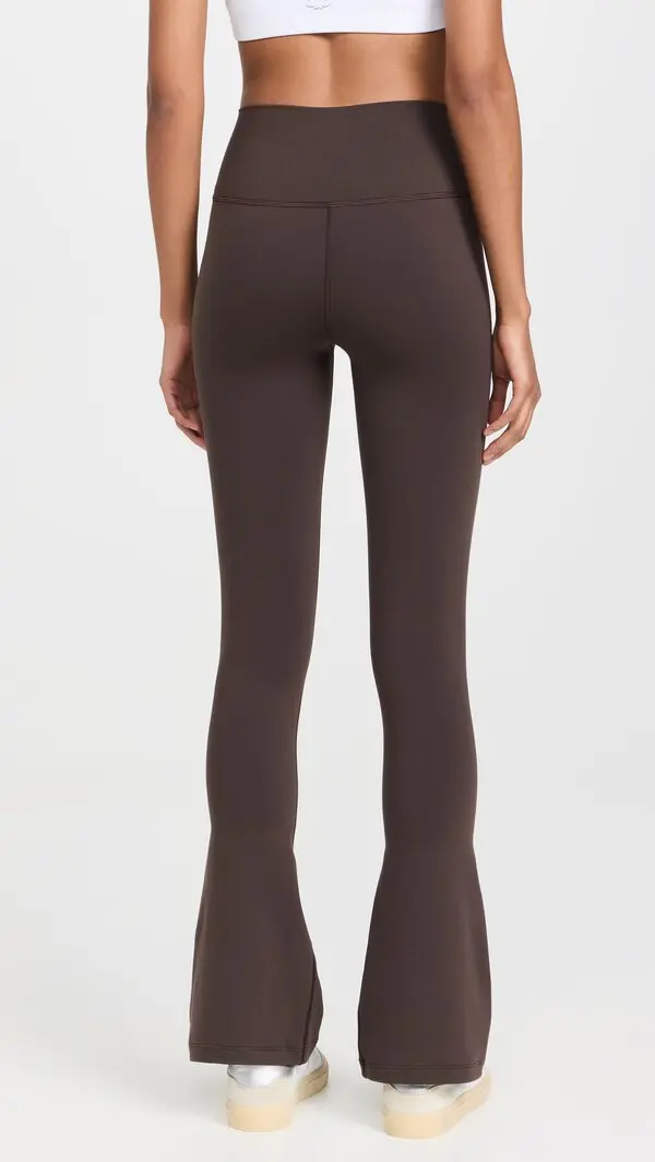 Splits59 Raquel High Waist Supplex Flare Full Leggings - Dark Chocolate