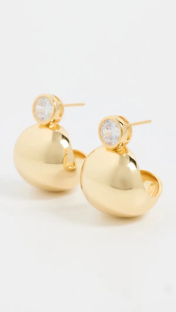Shashi Bezel Stud Earrings