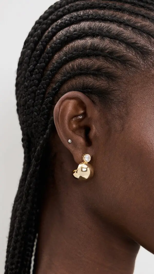Shashi Bezel Stud Earrings