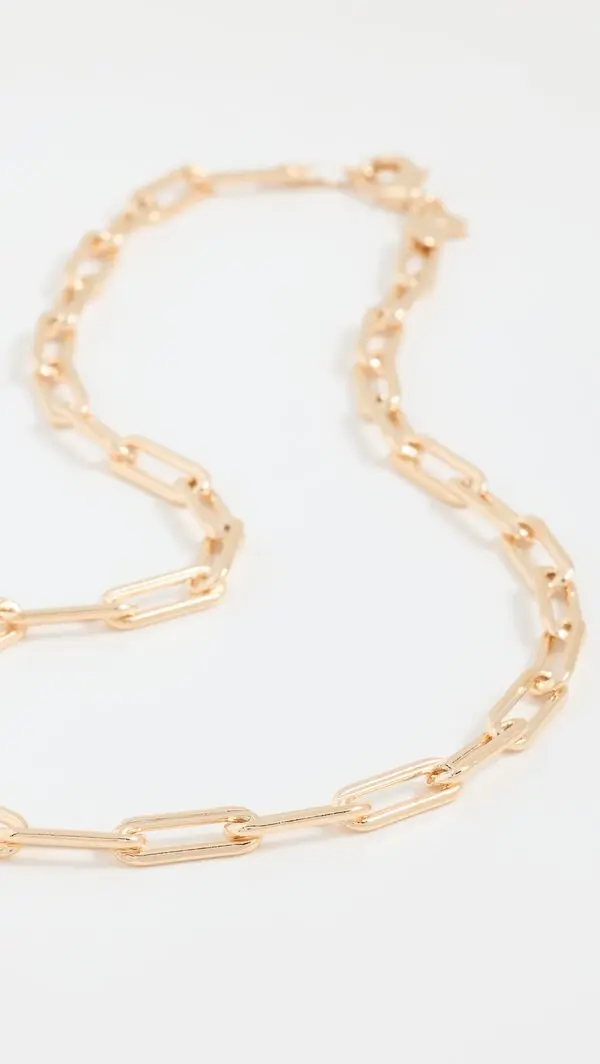 ADINA EDEN Paperclip Link Necklace