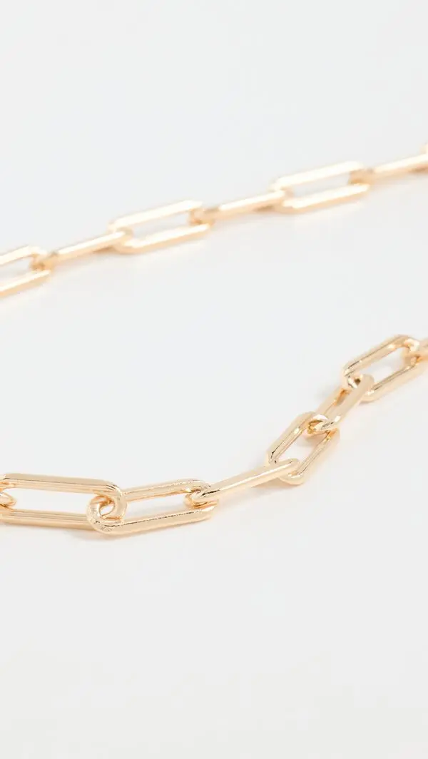 ADINA EDEN Paperclip Link Necklace