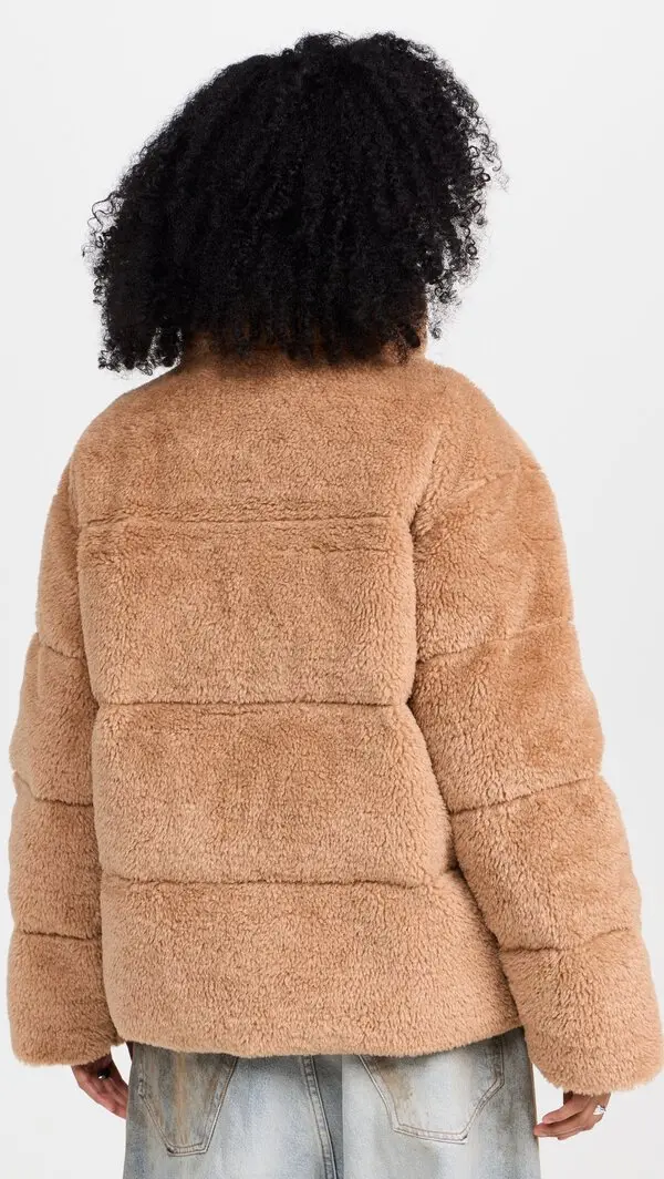 UGG Emmalyn Fluff Puffer Jacket - Camel
