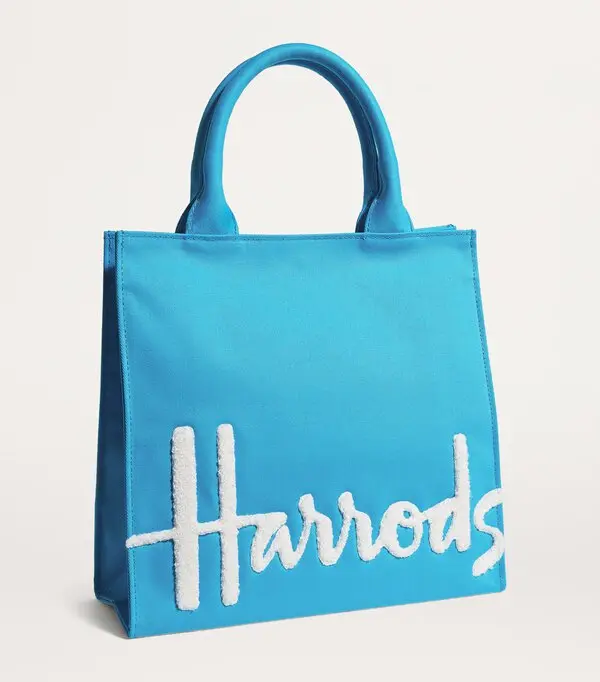 Harrods Cotton Logo Tote Bag