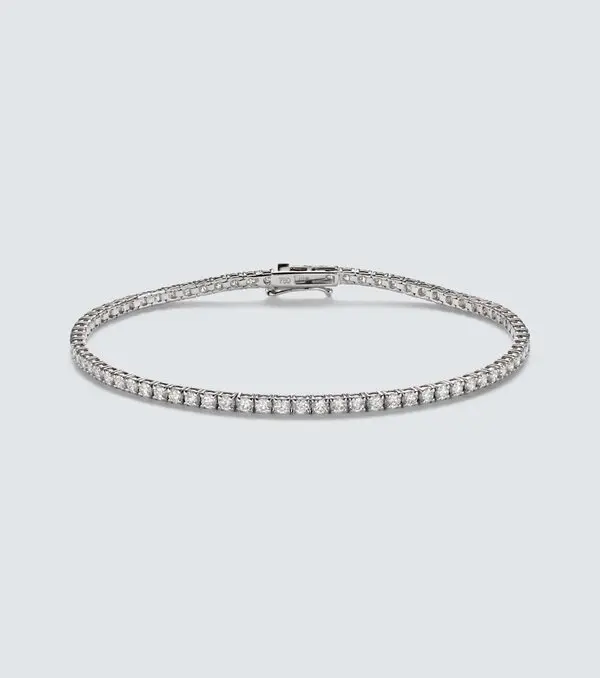 Shay Jewelry 18kt Gold Diamond Tennis Bracelet - Silver