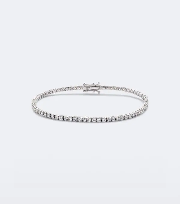 Shay Jewelry 18kt Gold Tennis Bracelet - Silver