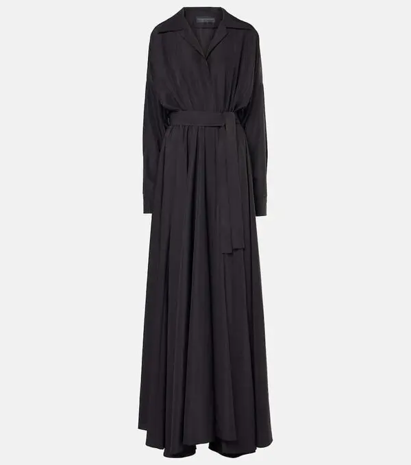 Norma Kamali Belted Oversized Shirt Dress