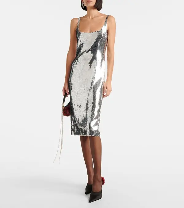 Magda Butrym Sequined Midi Dress
