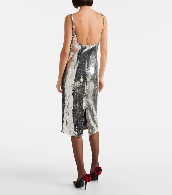 Magda Butrym Sequined Midi Dress